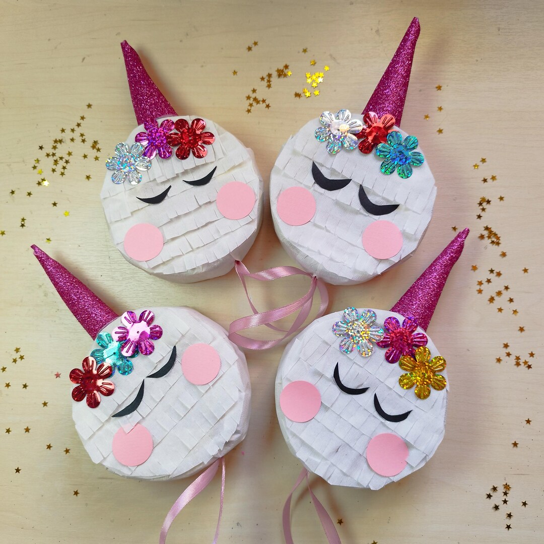Unicorn Mini Pinatas for Birthday Gifts / Unicorn Mini Pinatas Party ...