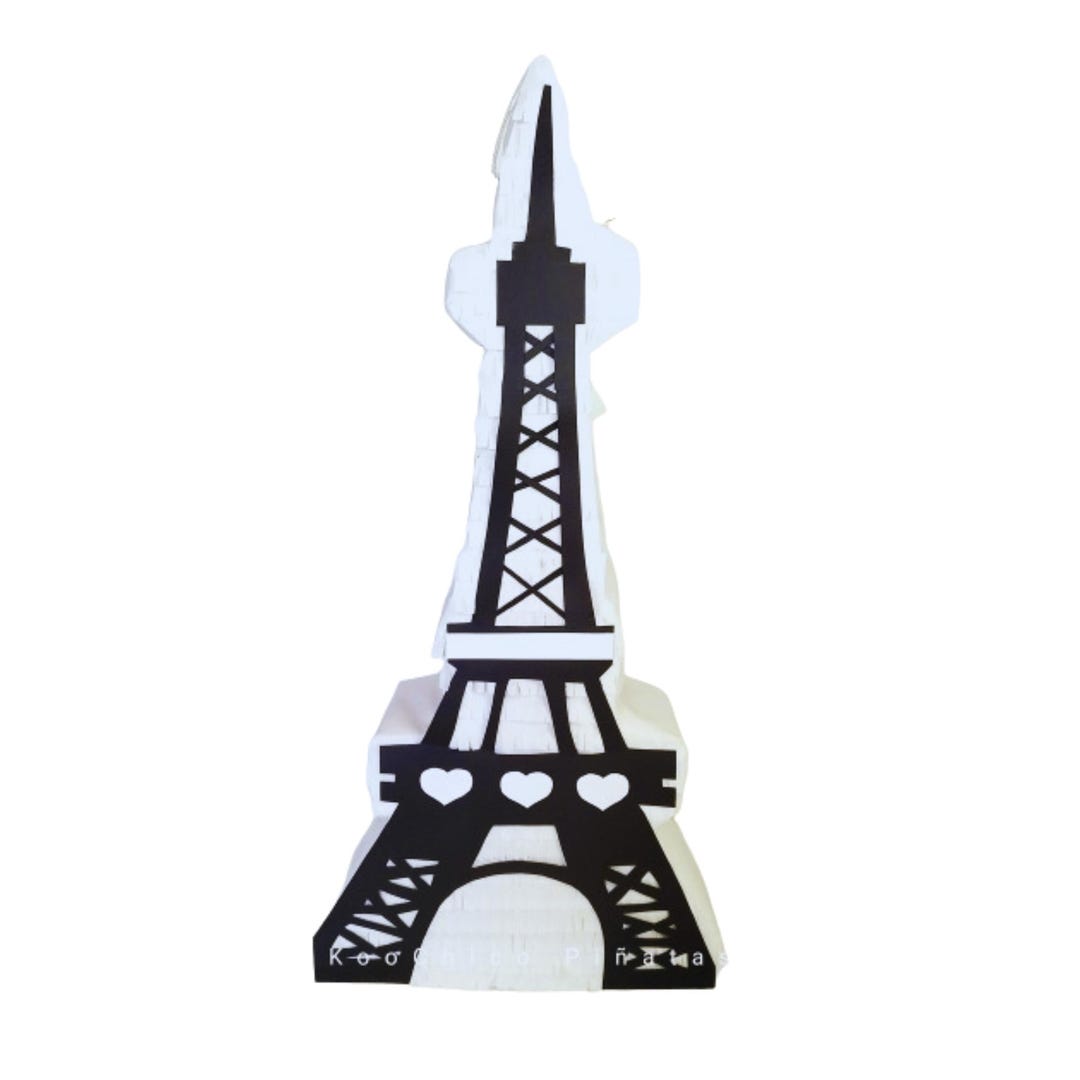 Eiffel Tower Pinata for Thematic Party, Paris Tower Theme Birthday ...