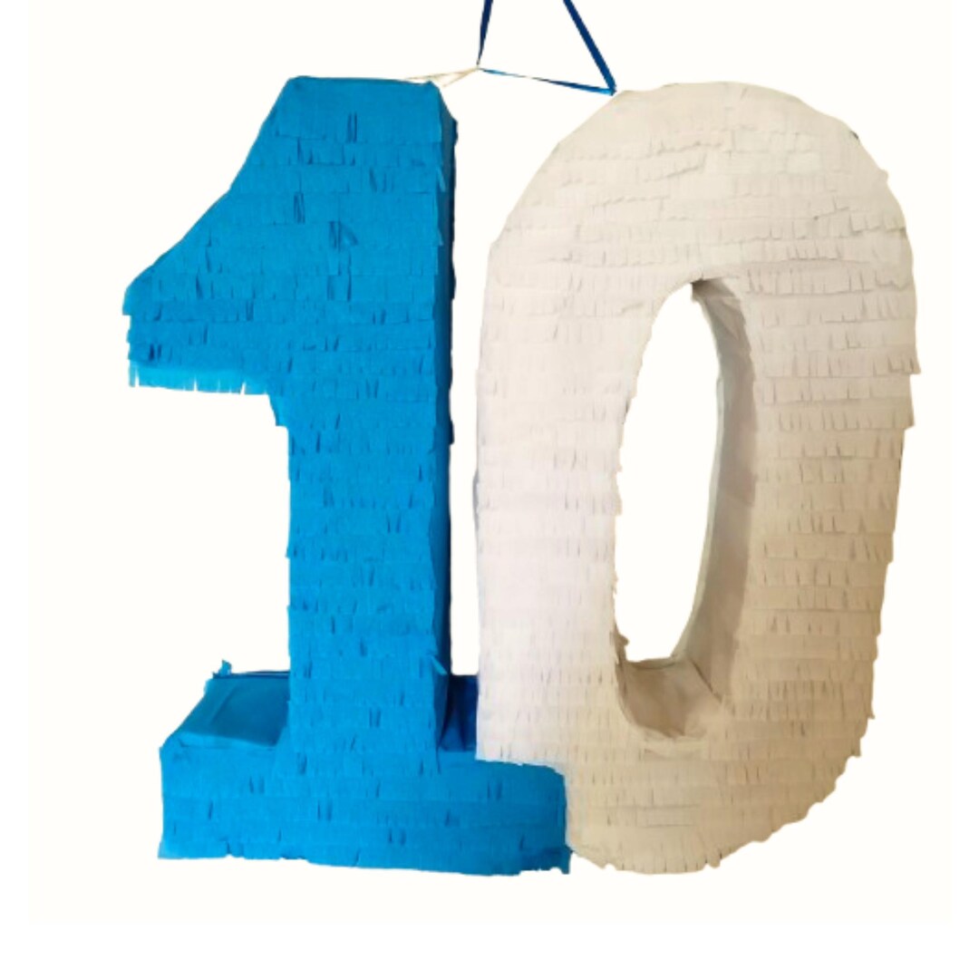 No#10 Custom Pinata With Greek Colours, White and Blue Greek Bithday ...