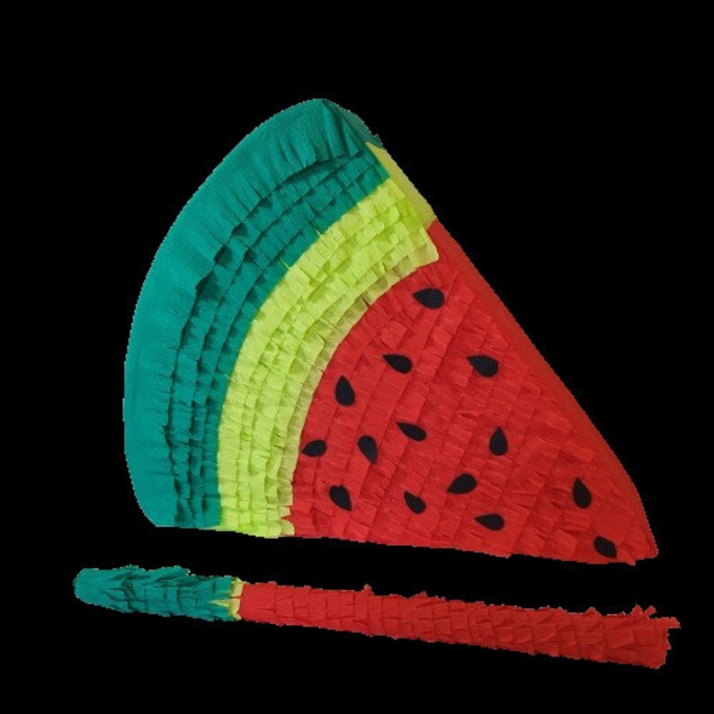 Watermelon Pinata for Summer Party, Red Green Pinata, Theme Birthday ...