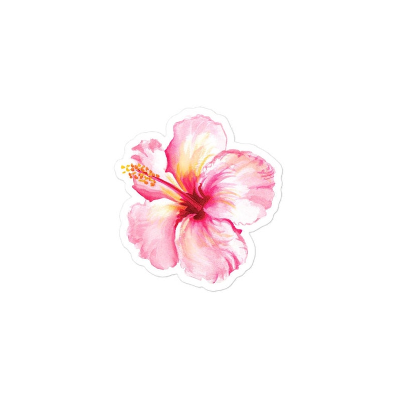 Pink Flower Sticker - Etsy