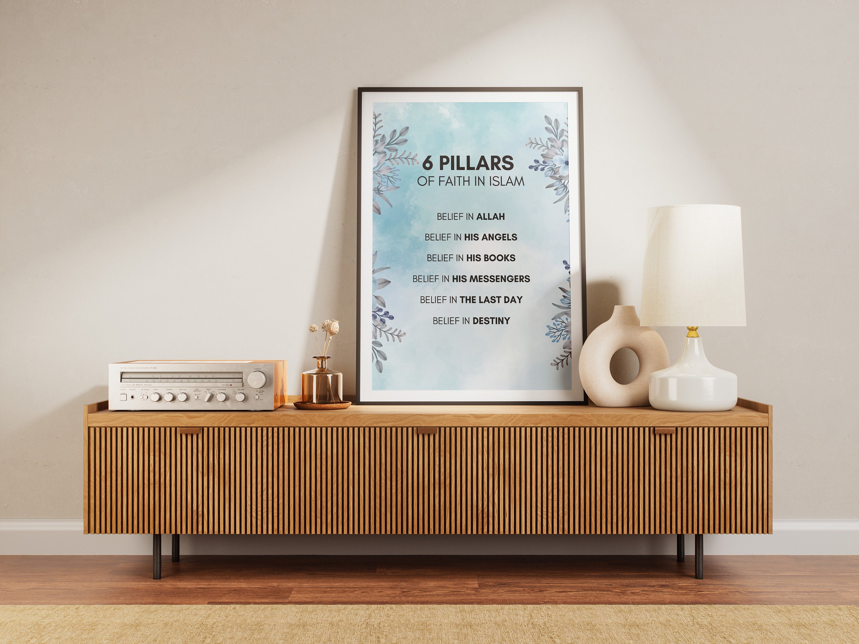 Set of 2 Islamic Printable Posters for Home Decor, Digital Download of ...