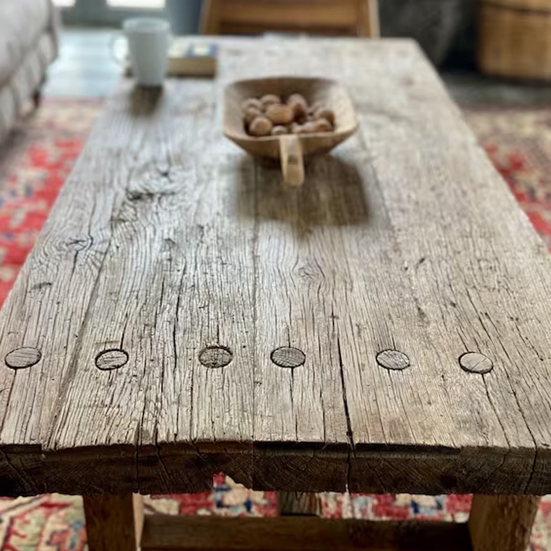 Wood Coffee Table I Rustic Reclaimed Wood Furniture and Decor - Etsy