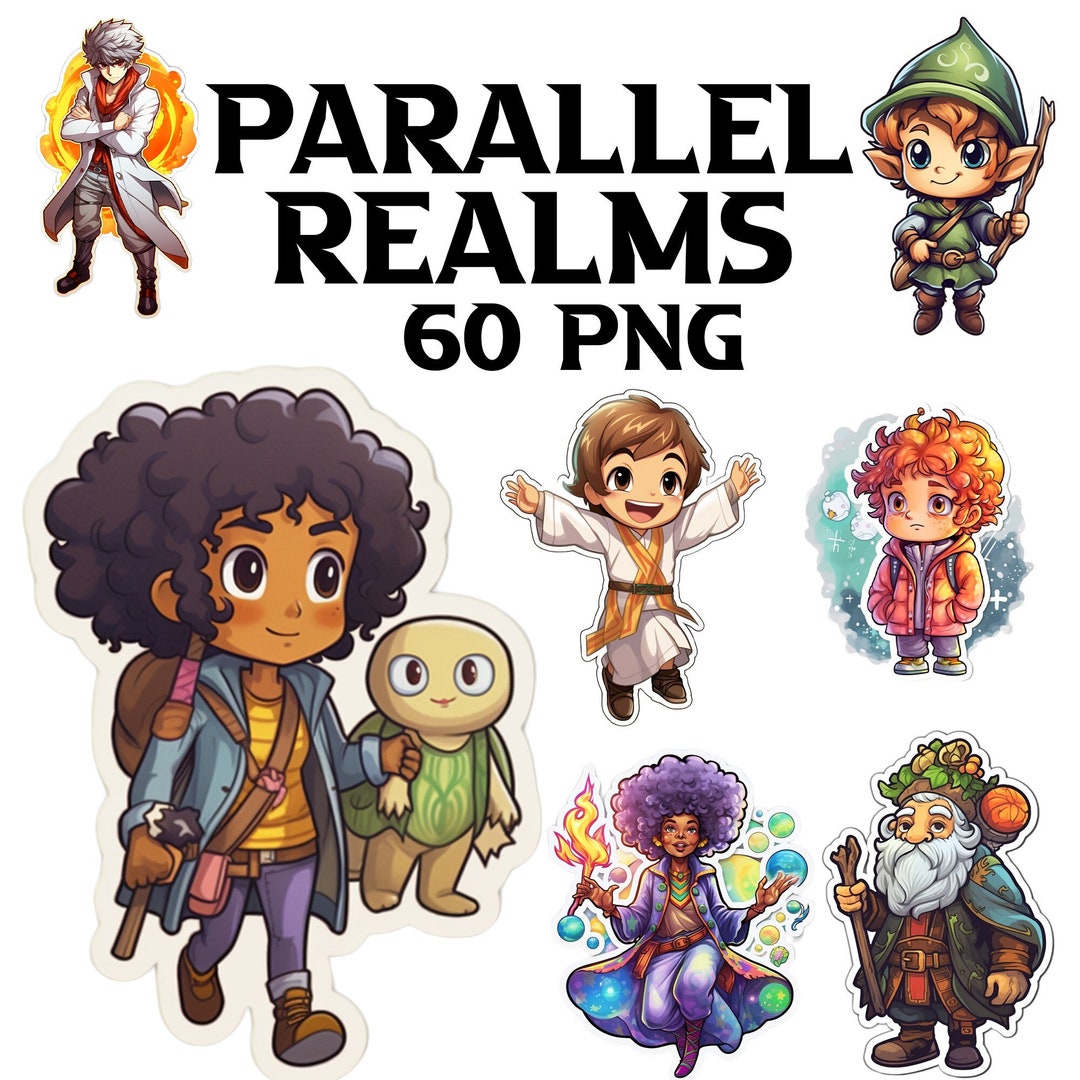 Parallel Realms Designs PNG Clipart Bundle Sublimation Print Graphics ...