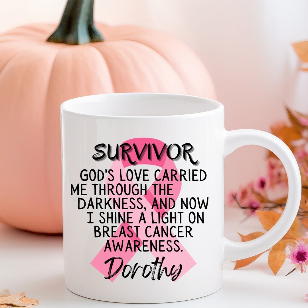 Personalized Breast Cancer Mug Breast Cancer Survivor Gift Mom - Etsy