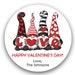 Valentine's Day Stickers, Gnome Labels Personalized, Valentine Gnome ...