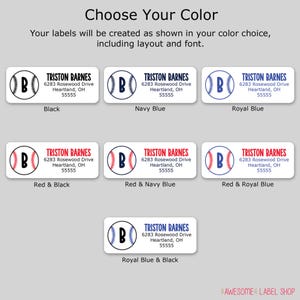 Baseball Address Labels, Monogram Address Labels, Sports Address Labels, Custom Return Address ...