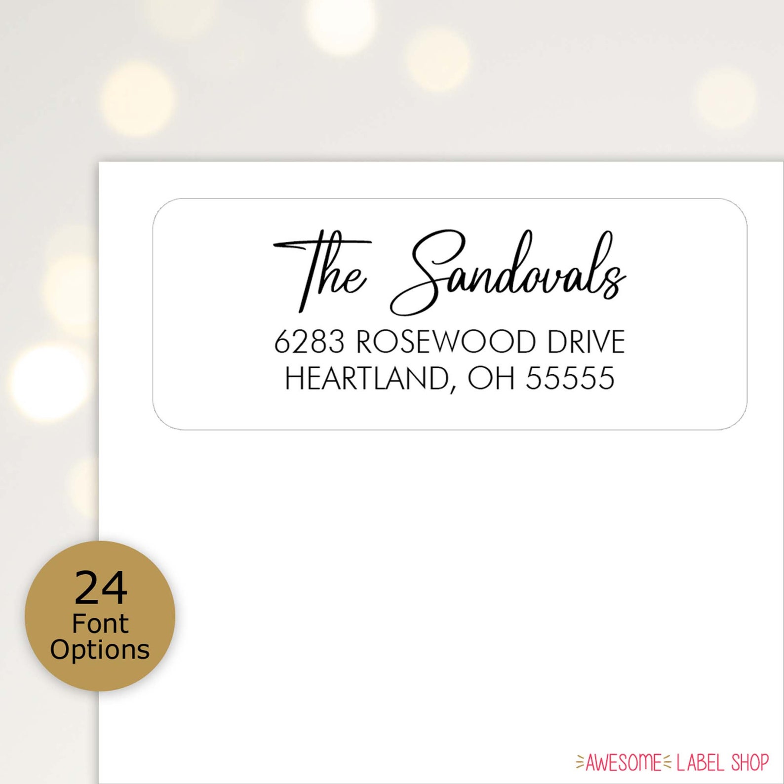 Minimalist Address Labels, Return Address Stickers, Address Labels ...