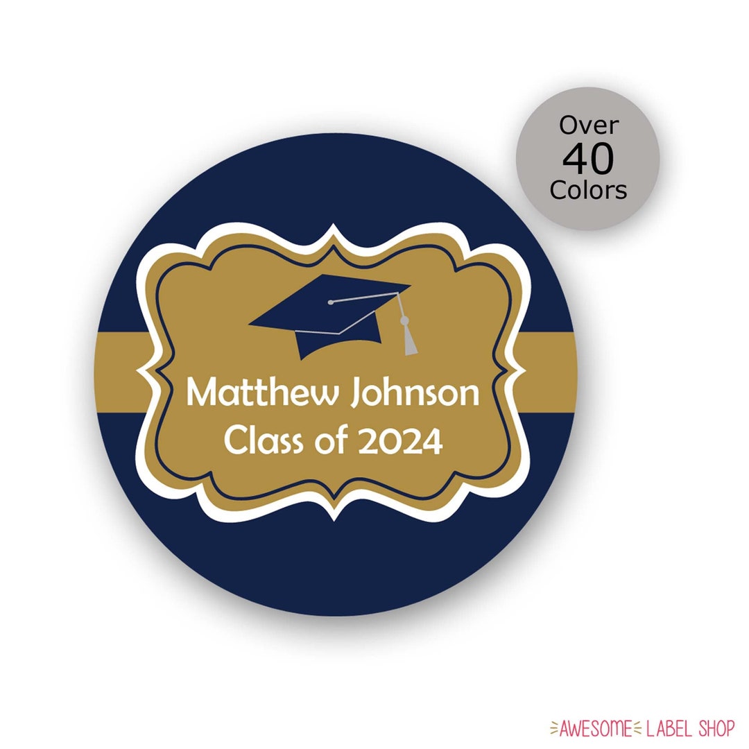 Graduation Sticker Personalized, Graduation Stickers 2024, Thank You ...
