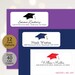 Graduation Return Address Labels Custom, Graduation Address Labels ...