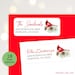 Cardinal Address Labels, Bird Address Labels, Christmas Return Address ...