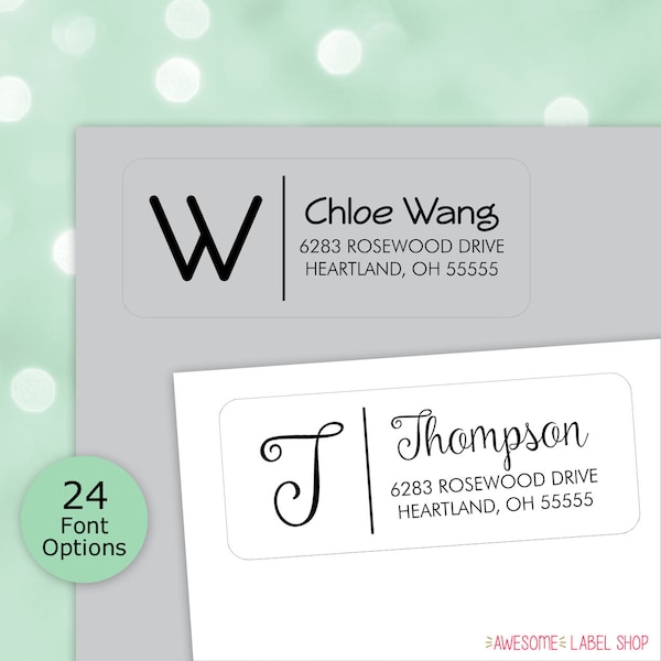 Monogram Address - Etsy