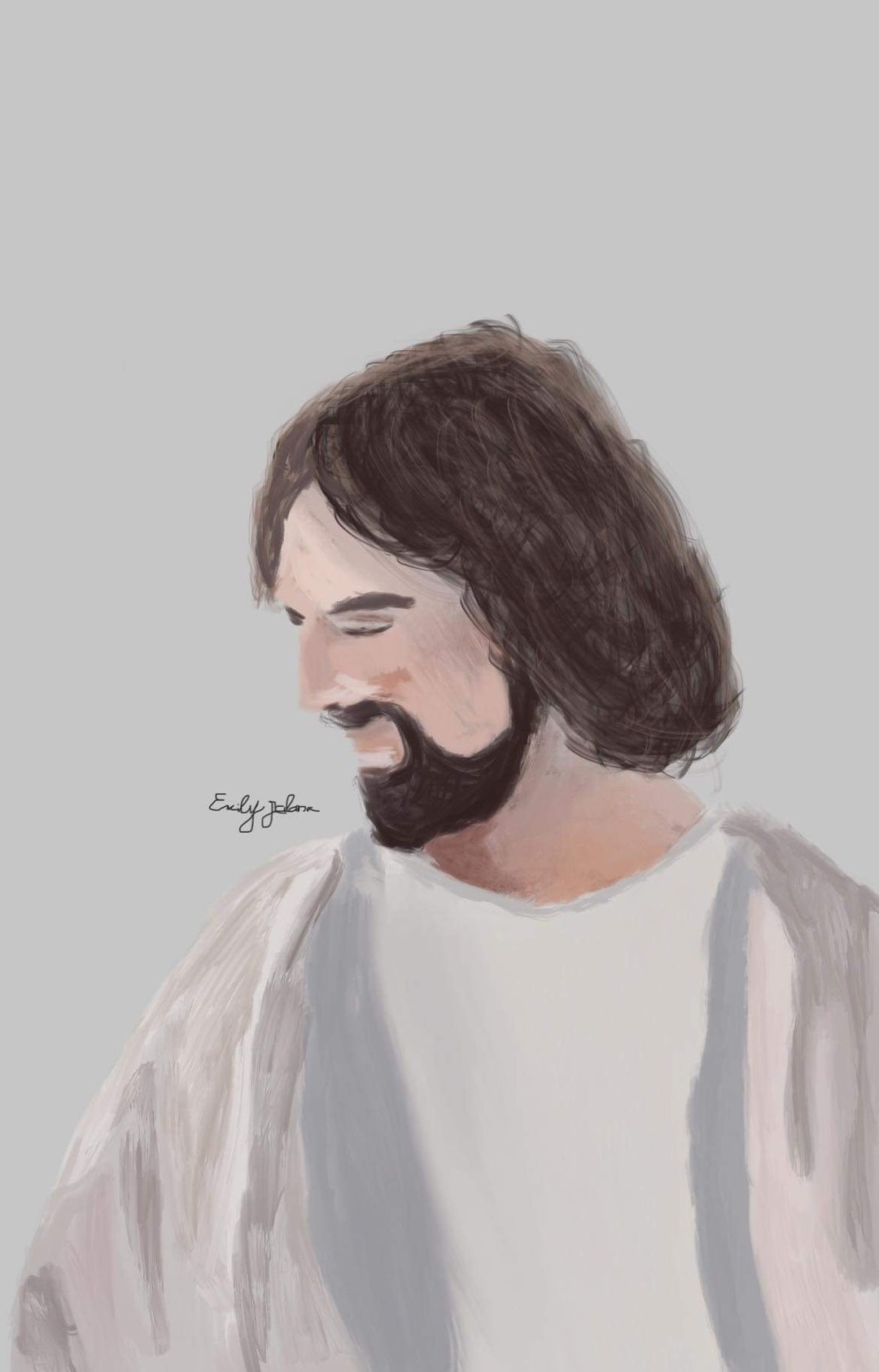 Portrait of Jesus Christ Painting - Etsy