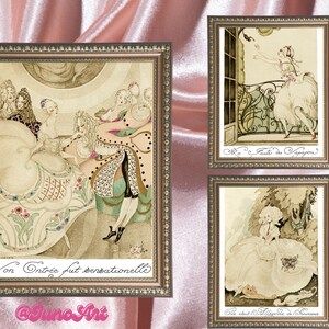 Set of 11 Danish Rococo Antique Prints, Digital Download, Printable ...