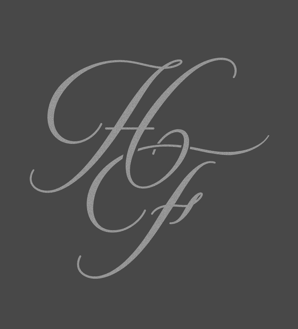 HF Modern Monogram Wedding Logo Initial Monogram - Etsy