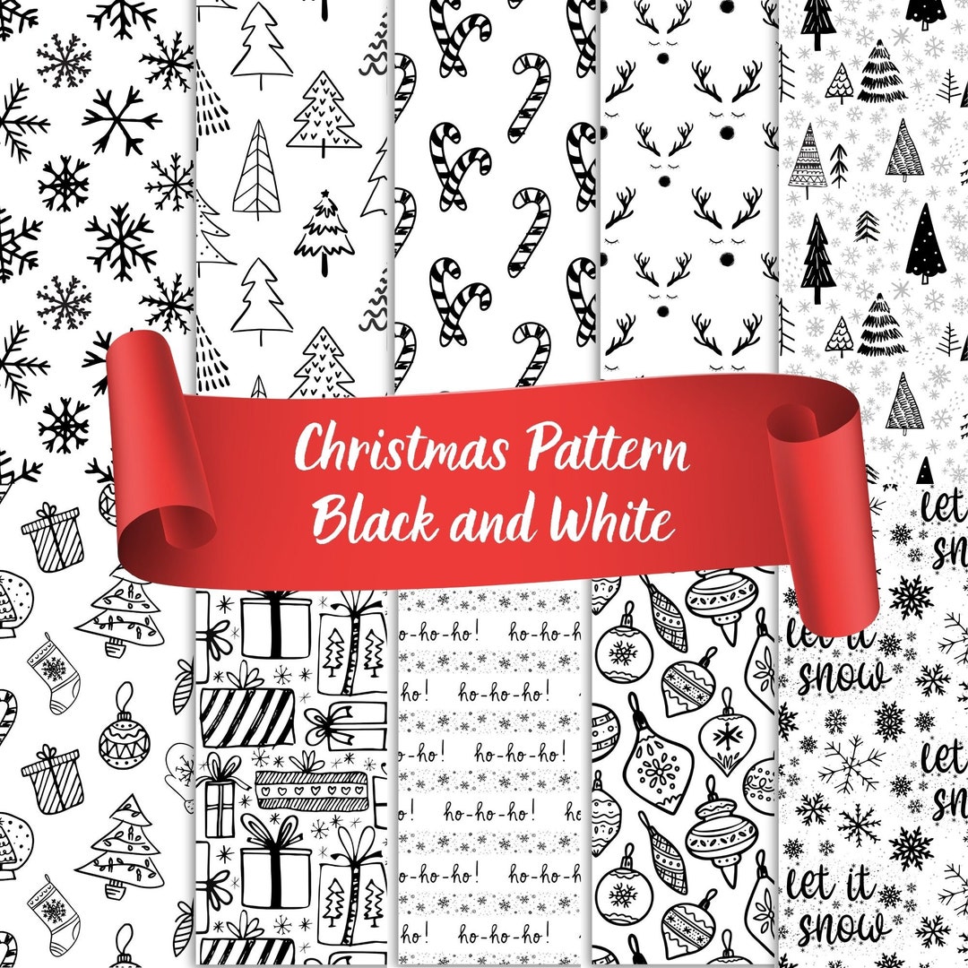 Christmas Digital Pattern and Paper Graphics, Downloadable Models ...