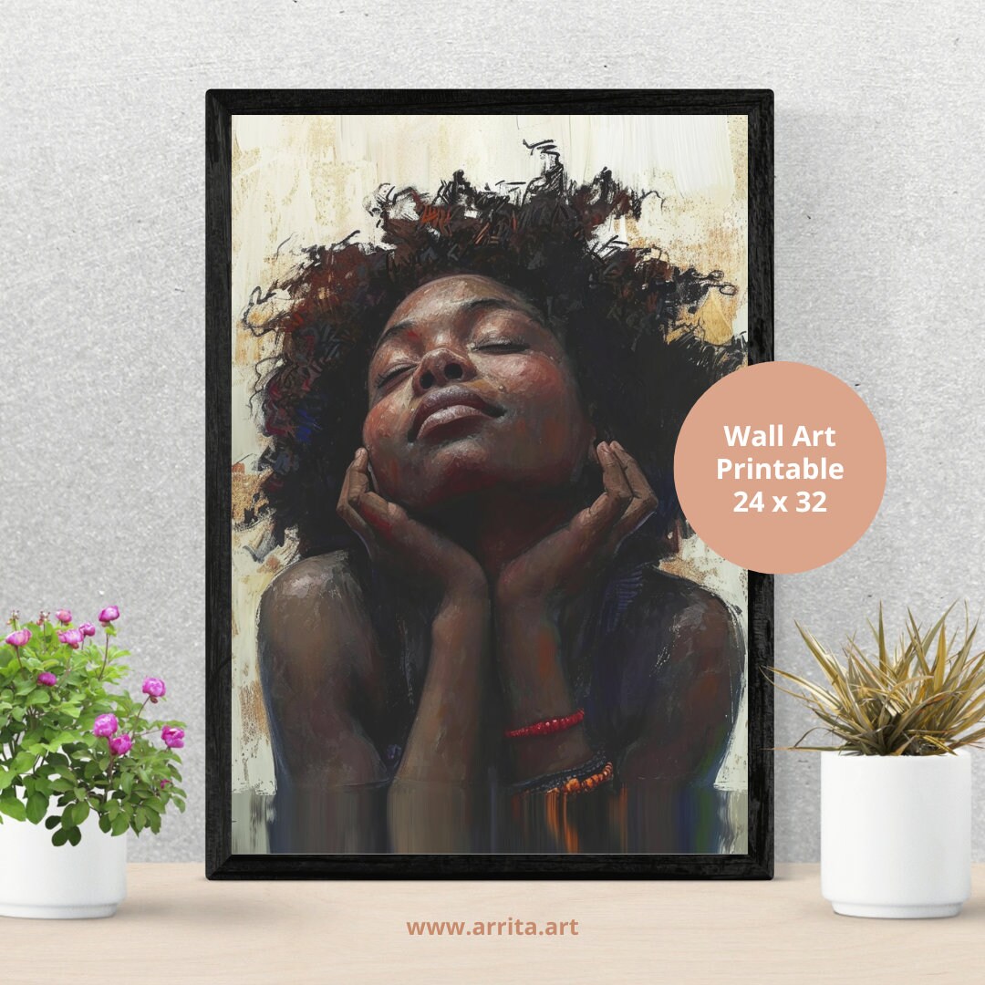 Printable Black Girl Art Legacy of Melanin: Illuminated Chronicles ...