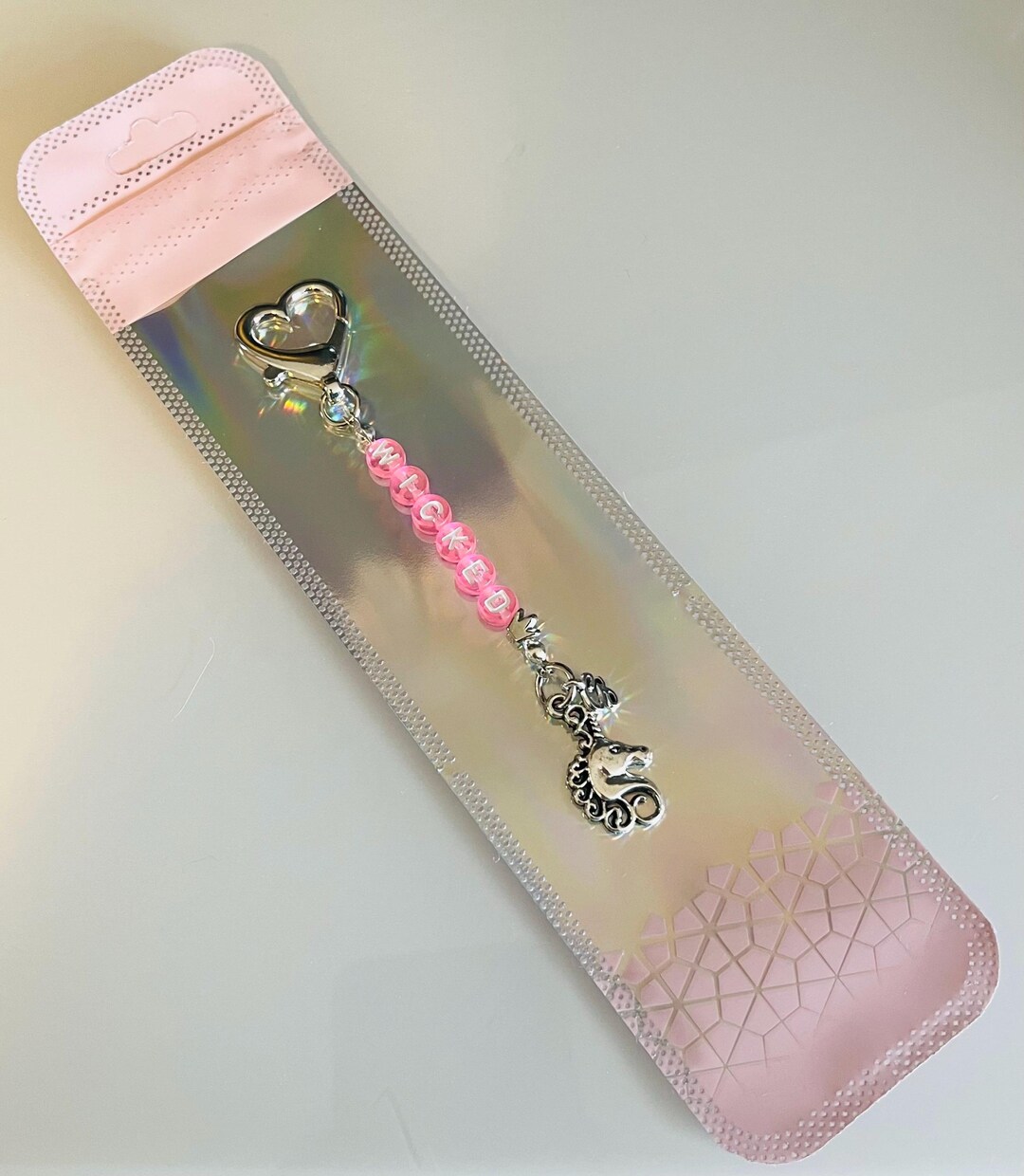 Glinda Wicked Keyring - Pink - Ariana Grande Keyring - Etsy