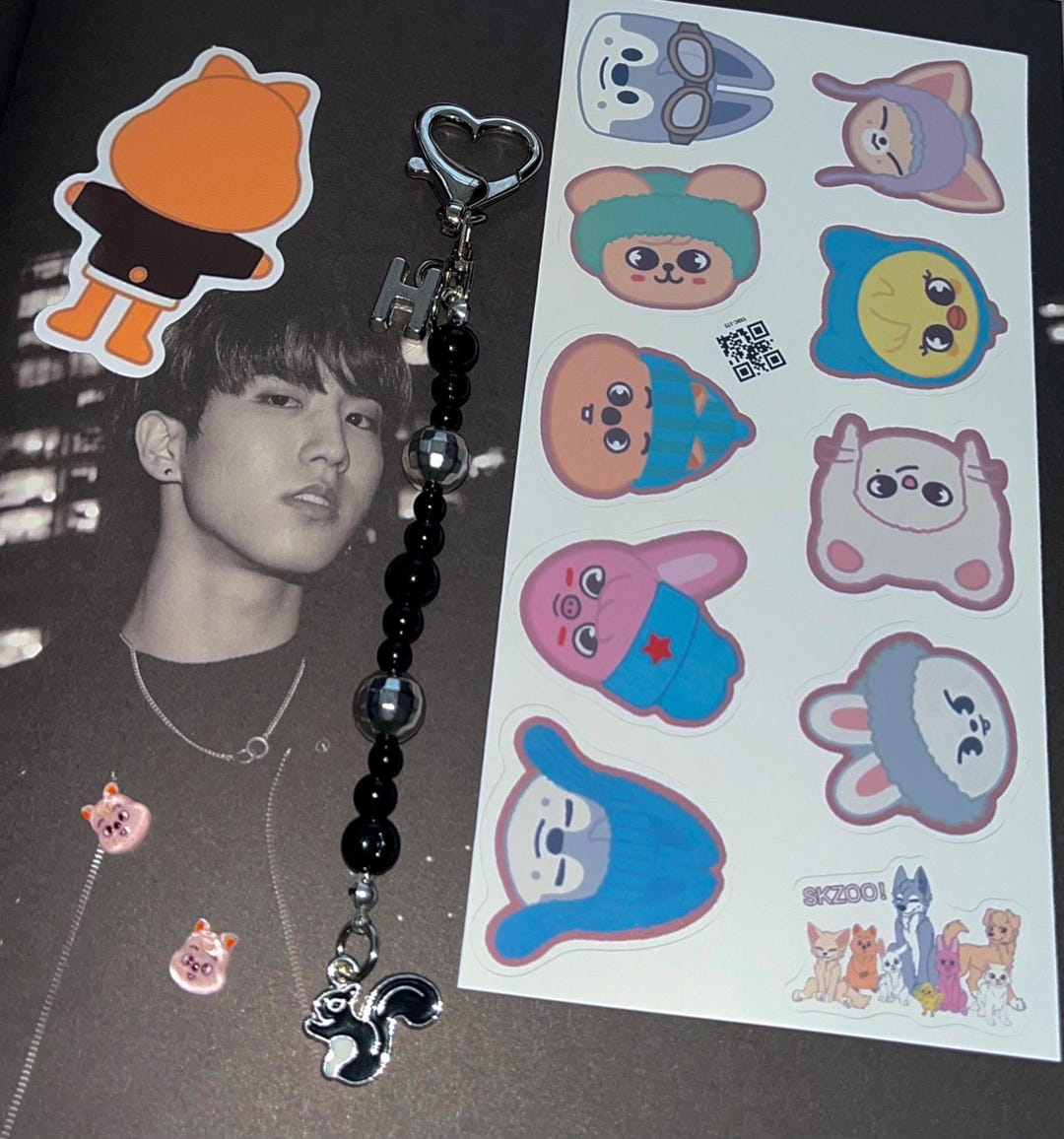 HANQUOKKA Keyring Bundle - Includes the Keyring, the Stray Kids Page of ...