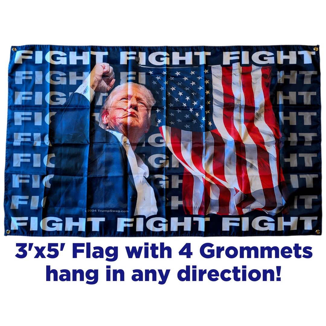 Trump Lone Warrior Fight Flag 5'x3' - Etsy