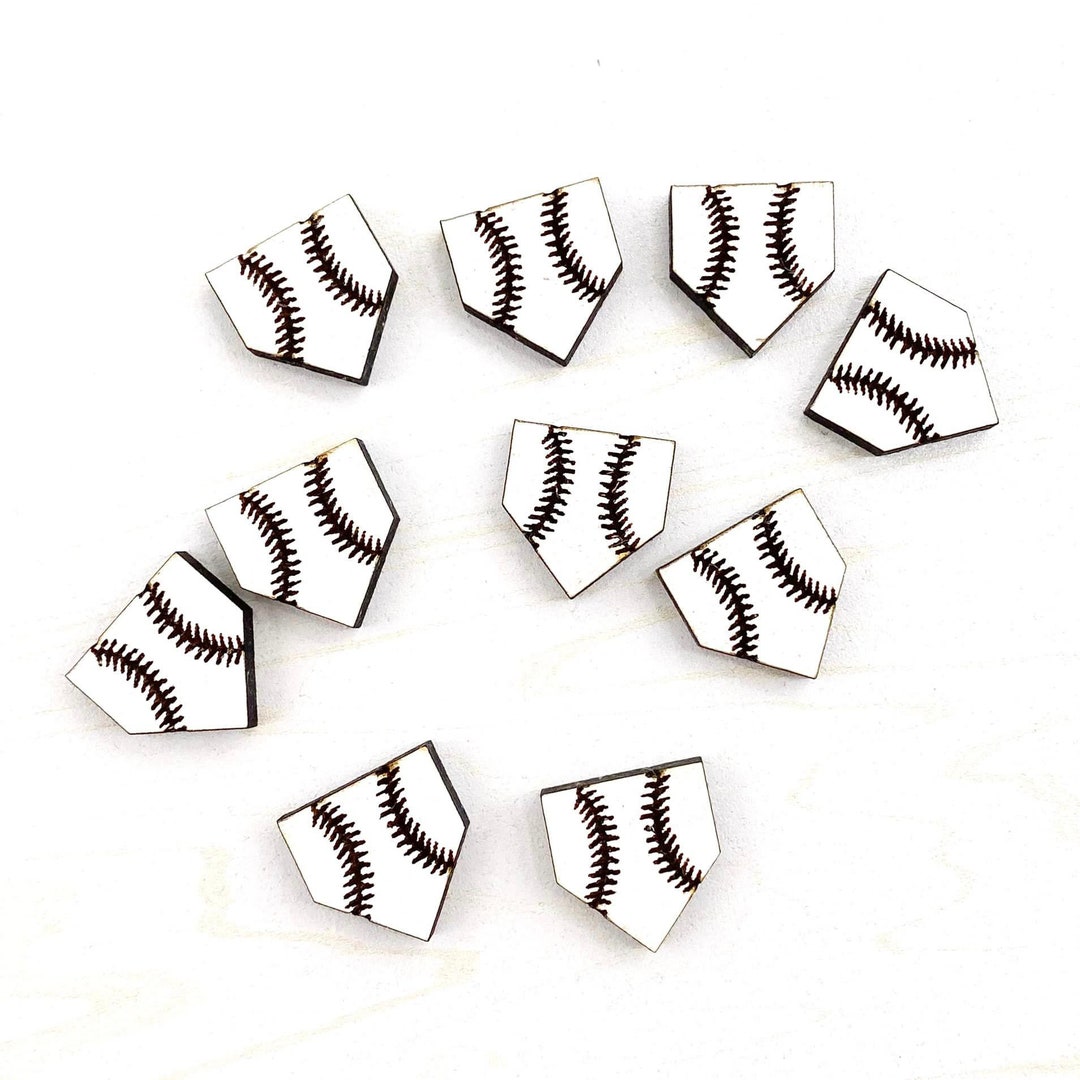 Wood Baseball Home Plate Base Blanks, DIY Earrings, Jewelry Blanks ...
