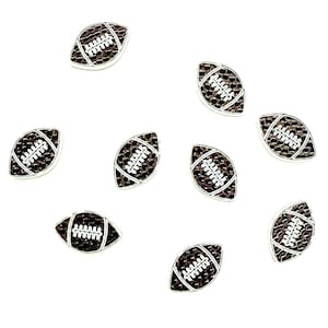 Textured Football Acrylic Blanks: DIY Sports Earrings (10 Pieces/5 ...