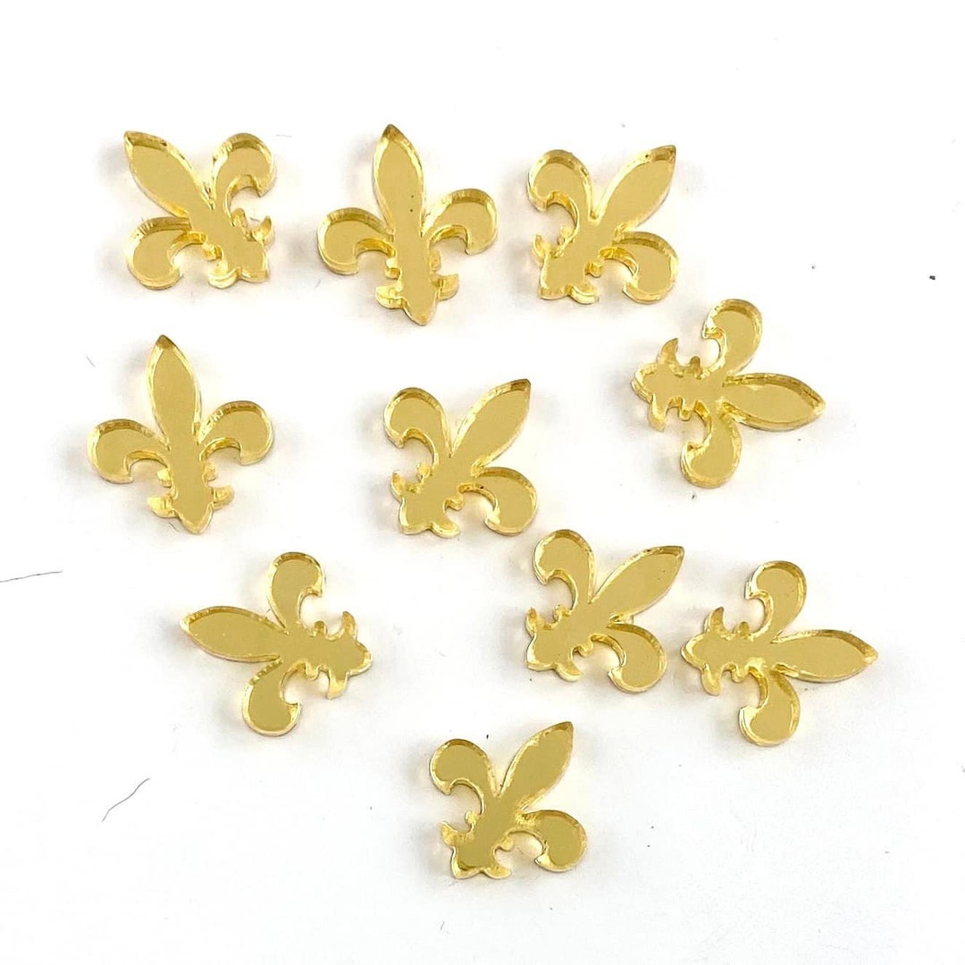Gold Acrylic Fleur De Lis Blanks-diy Earrings-acrylic Jewelry Blanks ...