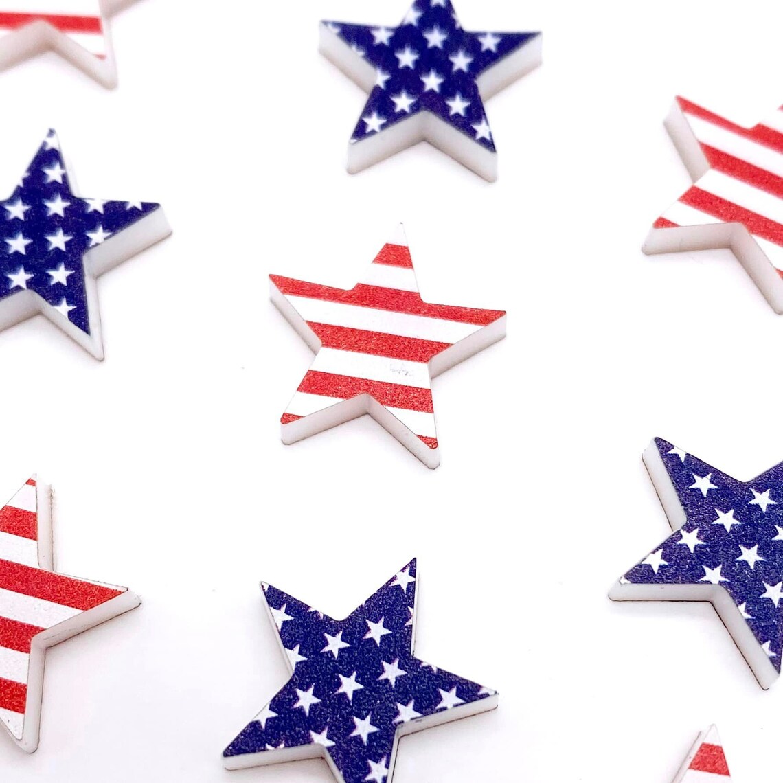 Stars & Stripes Acrylic Star Blanks, DIY Patriotic 4th of July Earrings ...