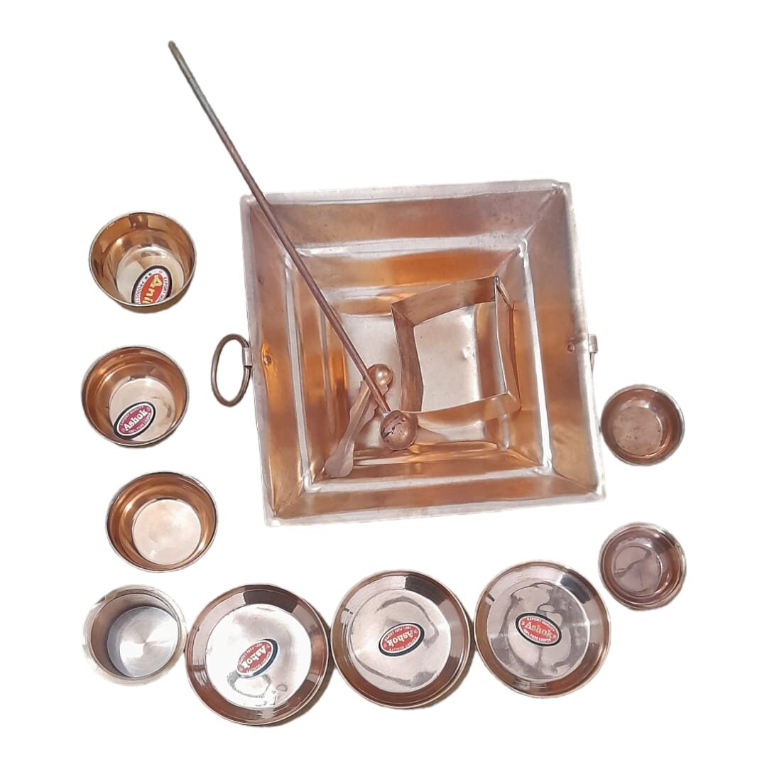 Havan Set Pure Copper Agnihotra Kit Vedic Yajna Performed in Hindu ...
