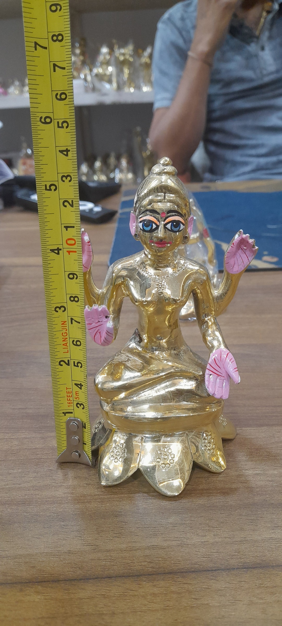 Mahalaxmi, Sitting on Lotus 5inch/12cm,lakshmi Mata Murti,dhana Laxmi ...