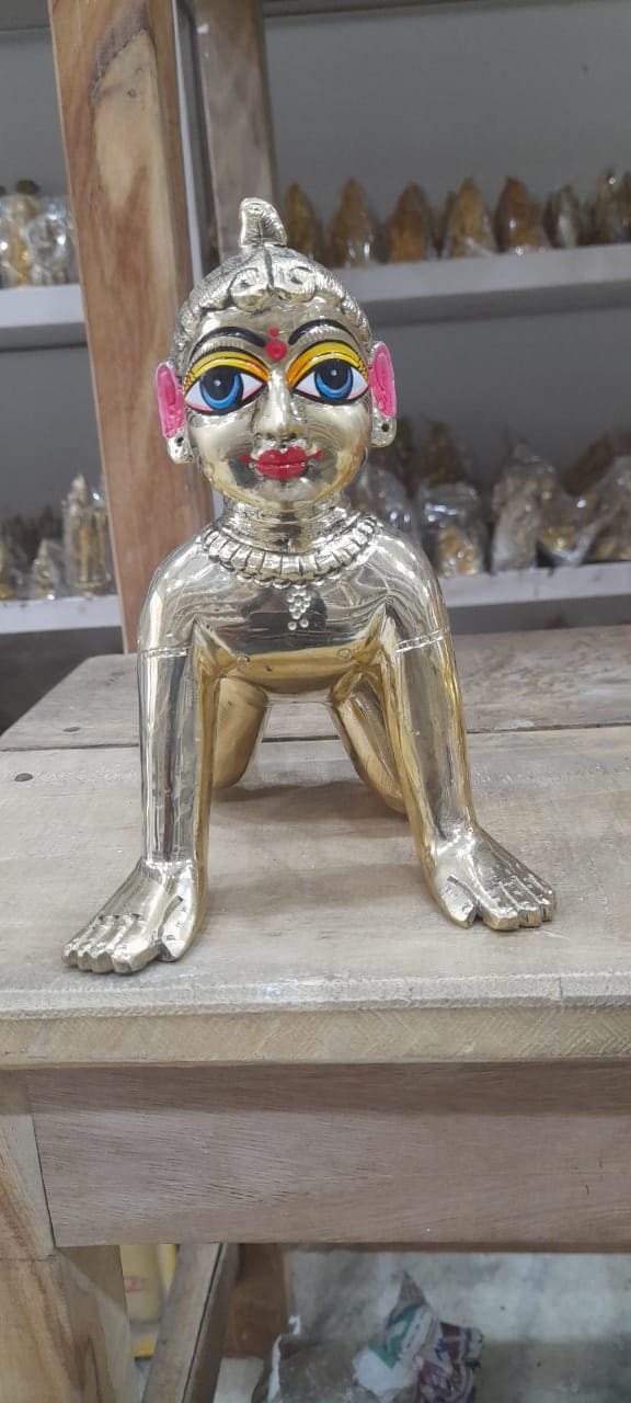 Radha Rani Bal Radha Statue Murti for Pooja Gift Size 4 - Etsy