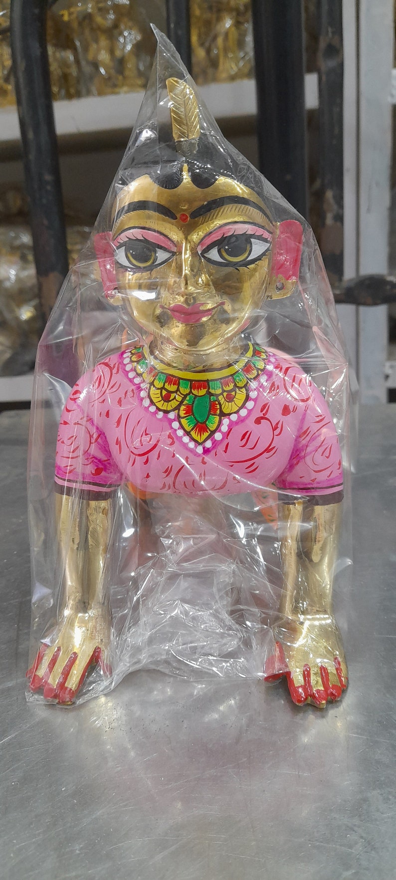 10no/11inch Brass Radha Idol Bal Radha Rani Ji Goddess Kishori Balpan ...