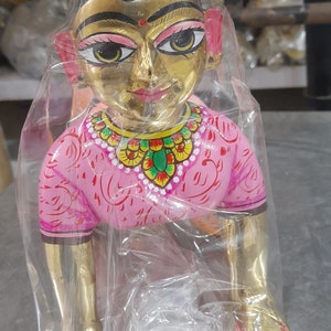 10no/11inch Brass Radha Idol Bal Radha Rani Ji Goddess Kishori Balpan ...