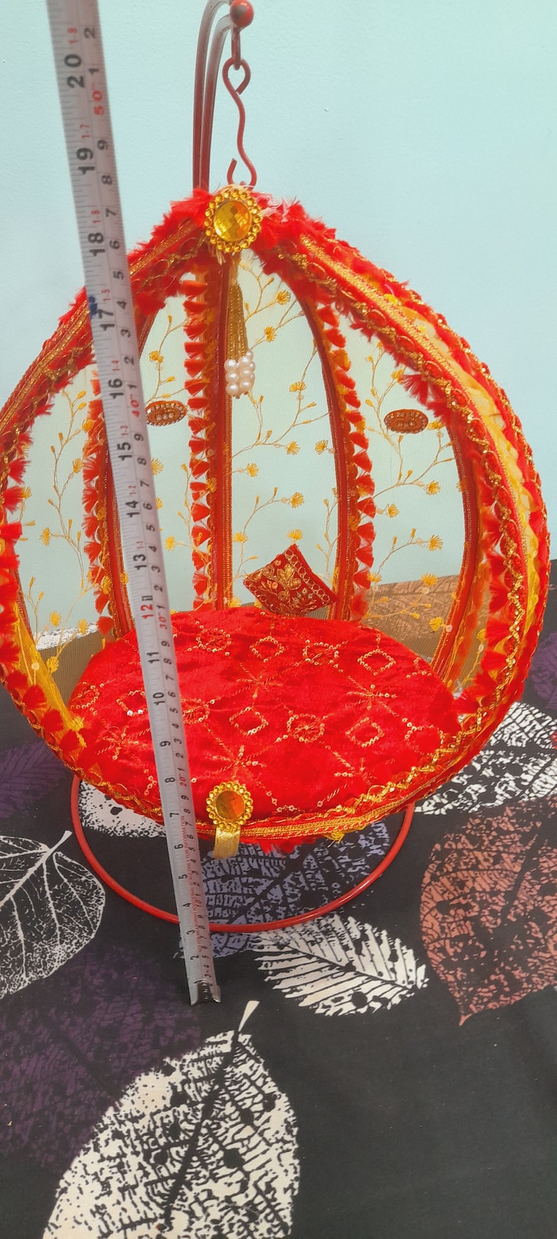 18inch/45cm Laddu Gopal Jhoola,krishna Janmashtami Jhoola,kanha ...