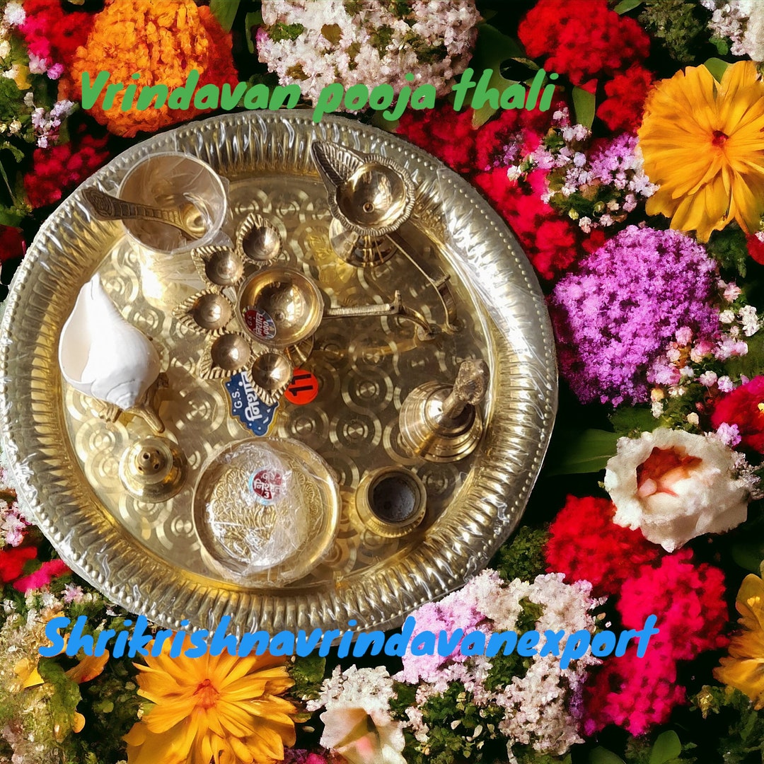 10inch/25cm Pooja Thali Set Home Temple Diwali Pooja Room/diwali ...