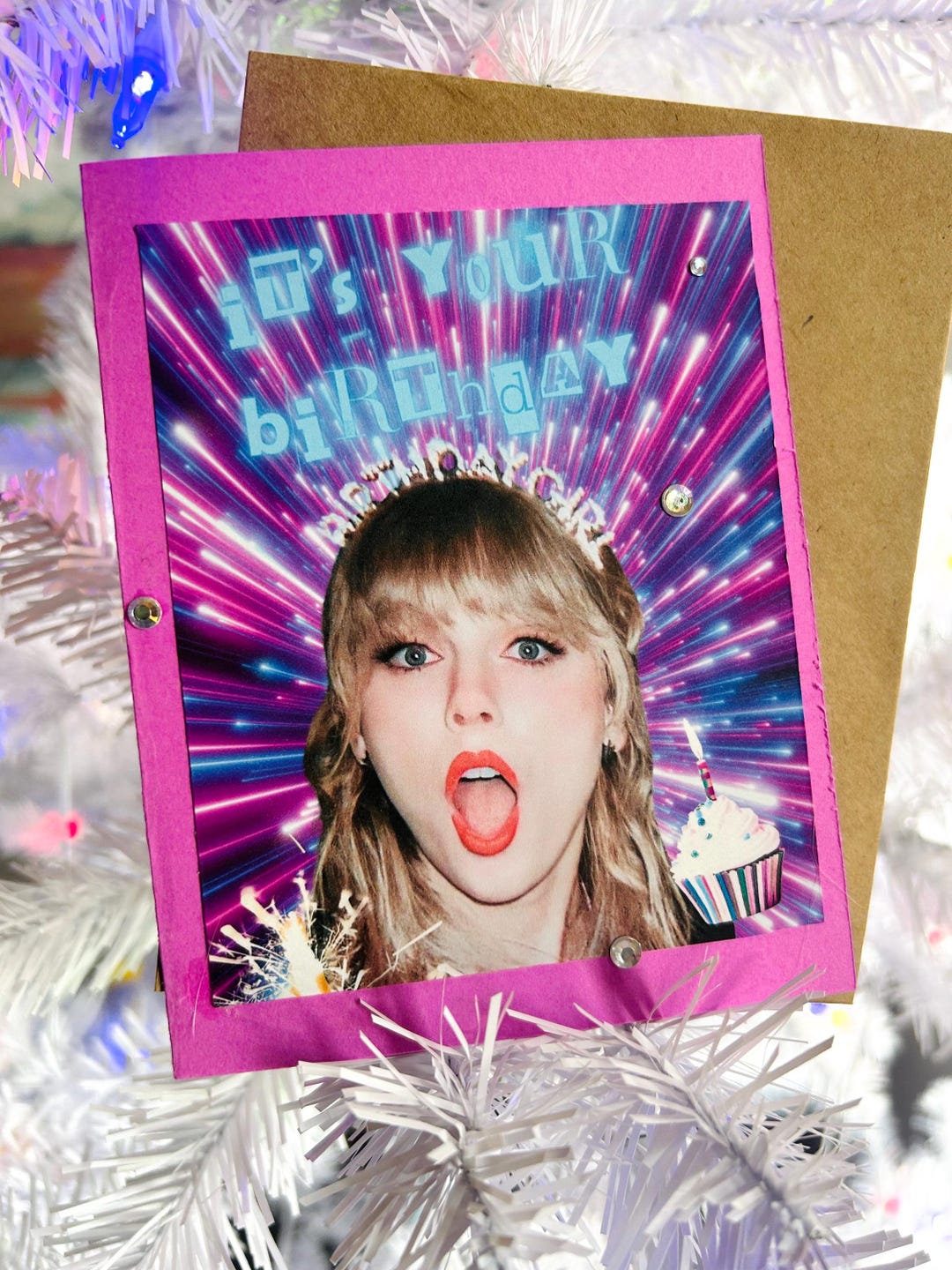 Swiftie Happy Birthday Card Funny Retro Taytay Heavy Layered Cardstock ...