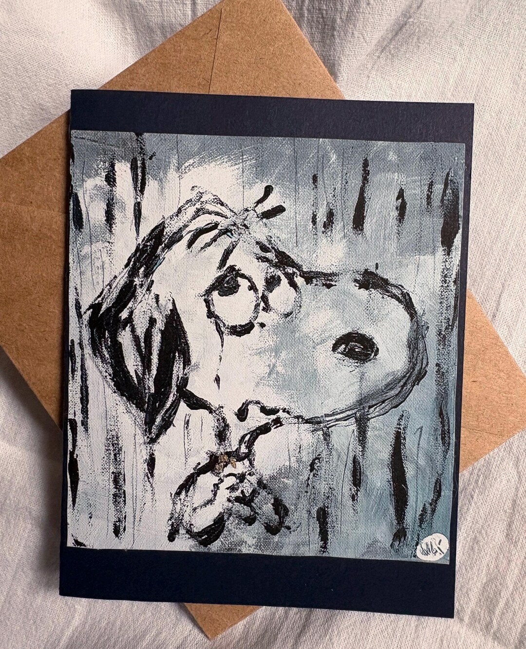 Snoopy Worry Quote Sympathy Encouragement Love Card With Snoopy Schultz ...