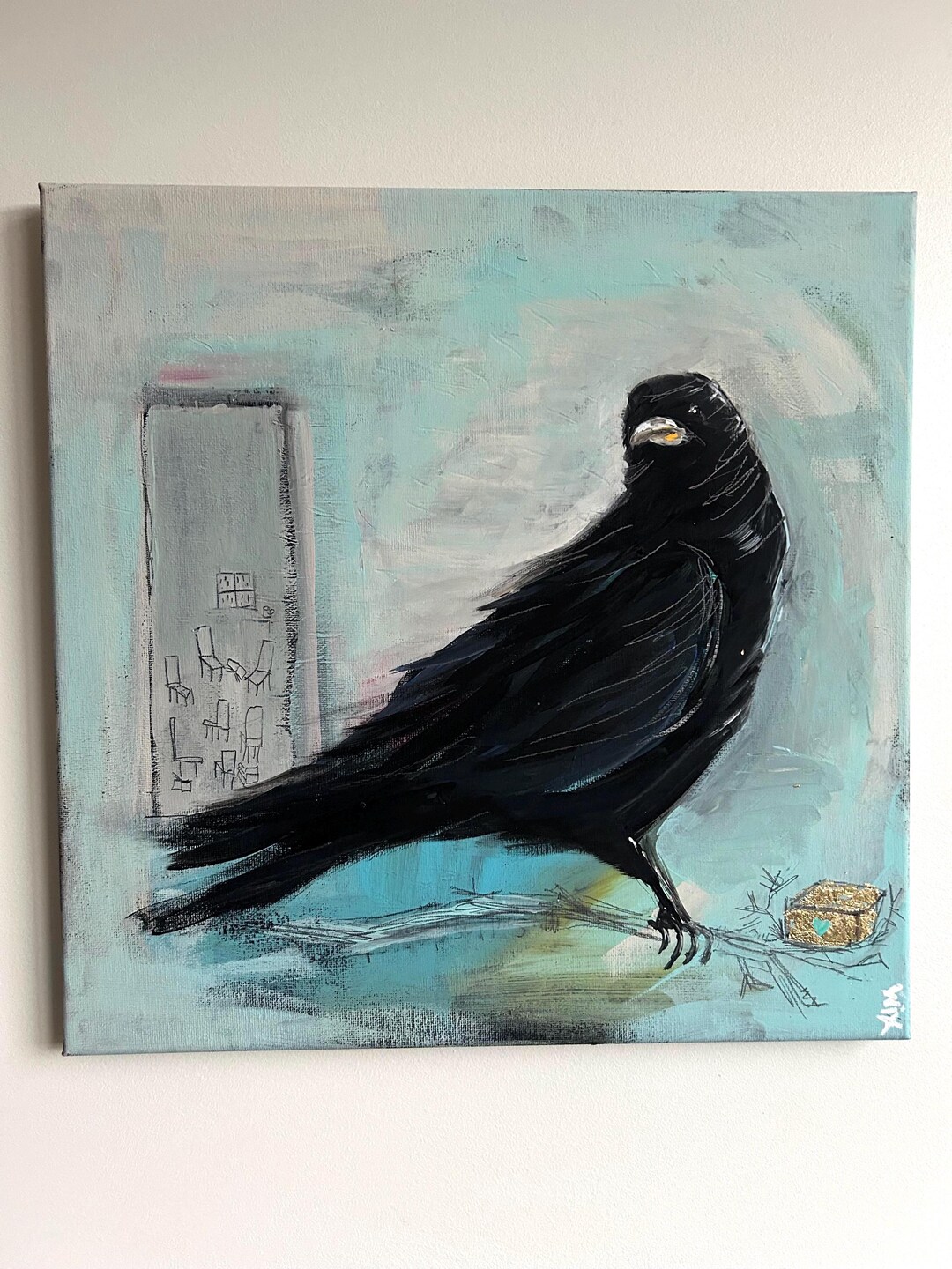 The Crow the Box and the Rooms - Etsy