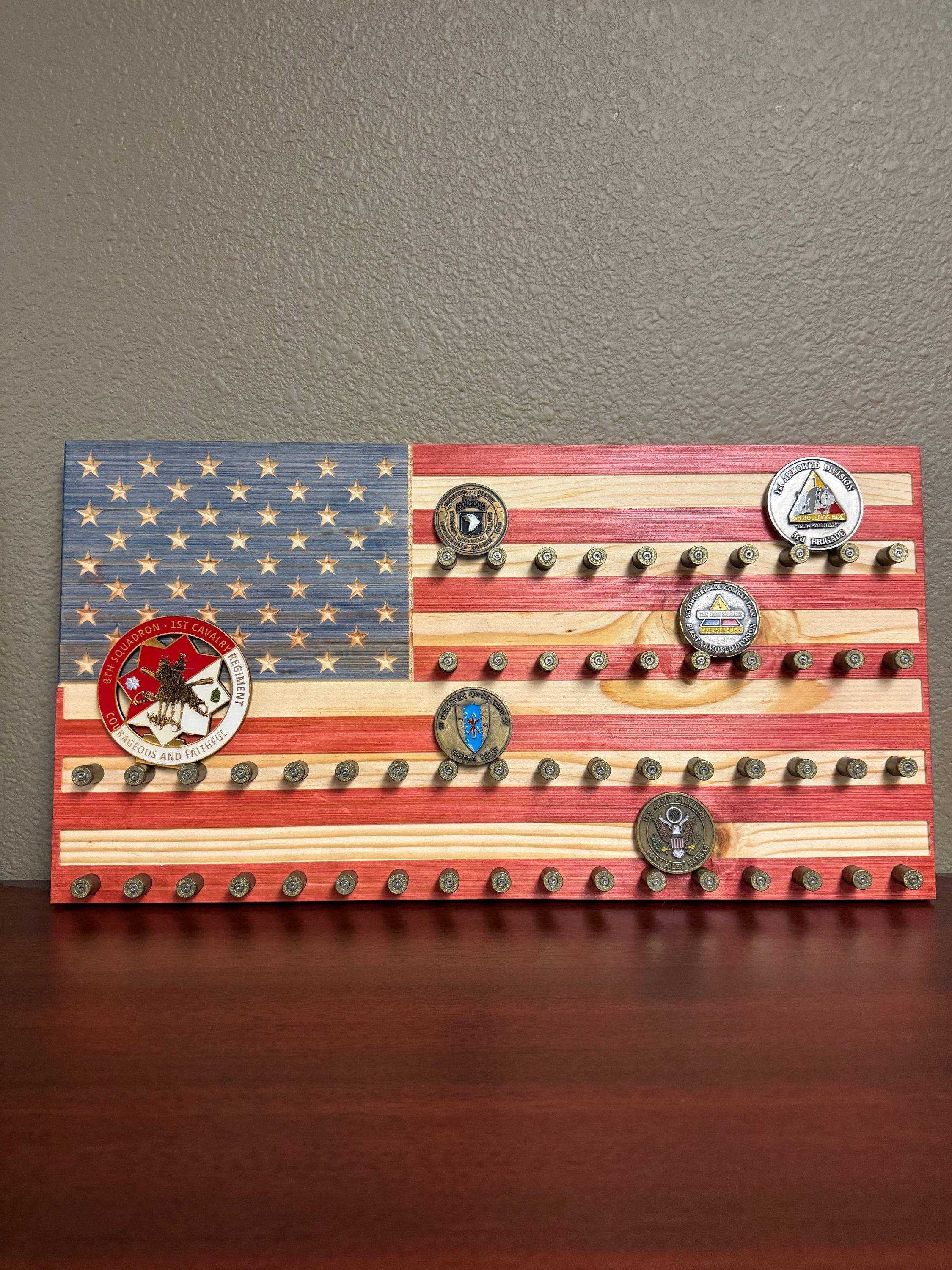 26 Challenge Coin Holder Flag - Etsy