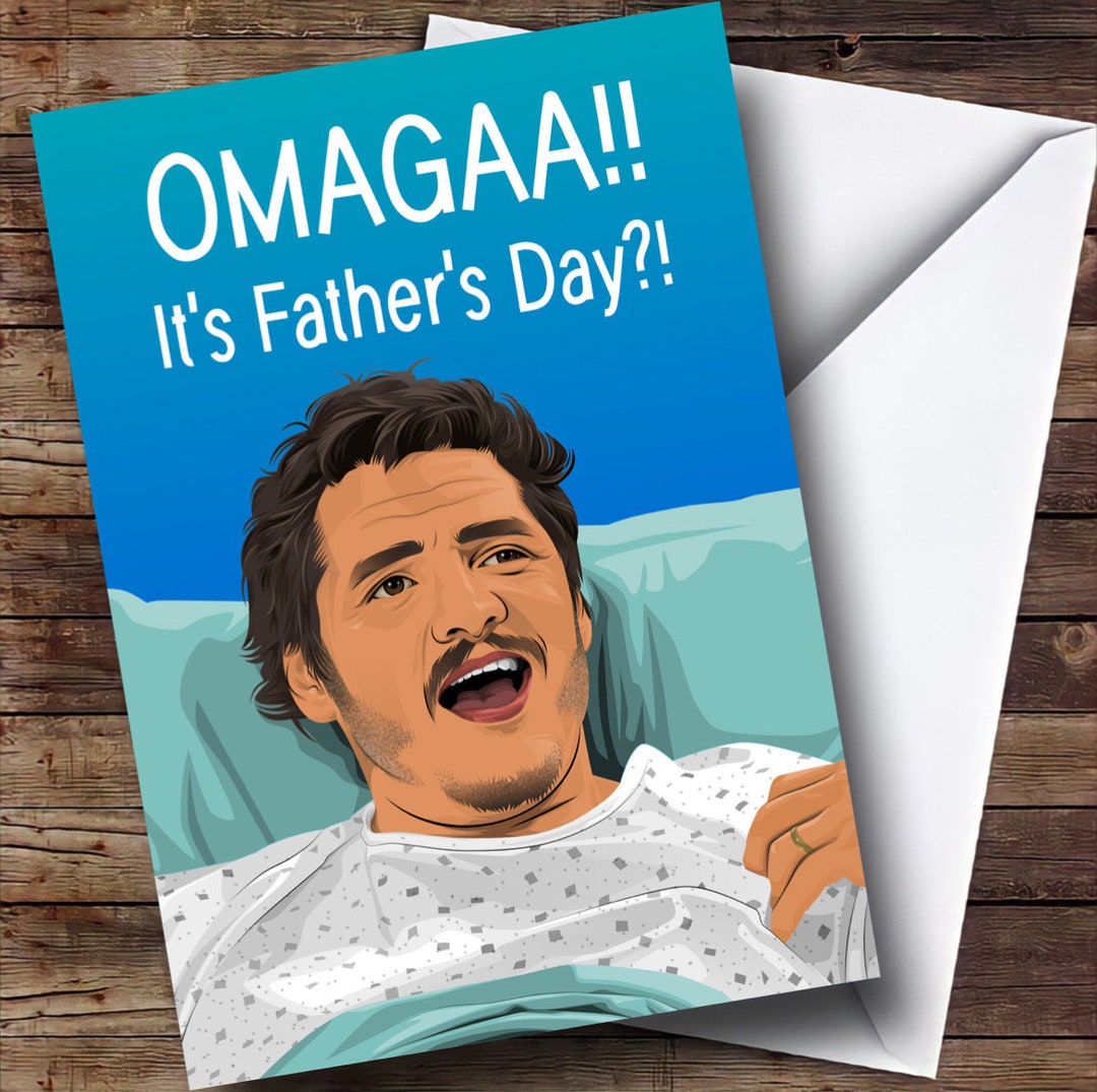 A5 Pedro Pascal Father’s Day Card - Etsy