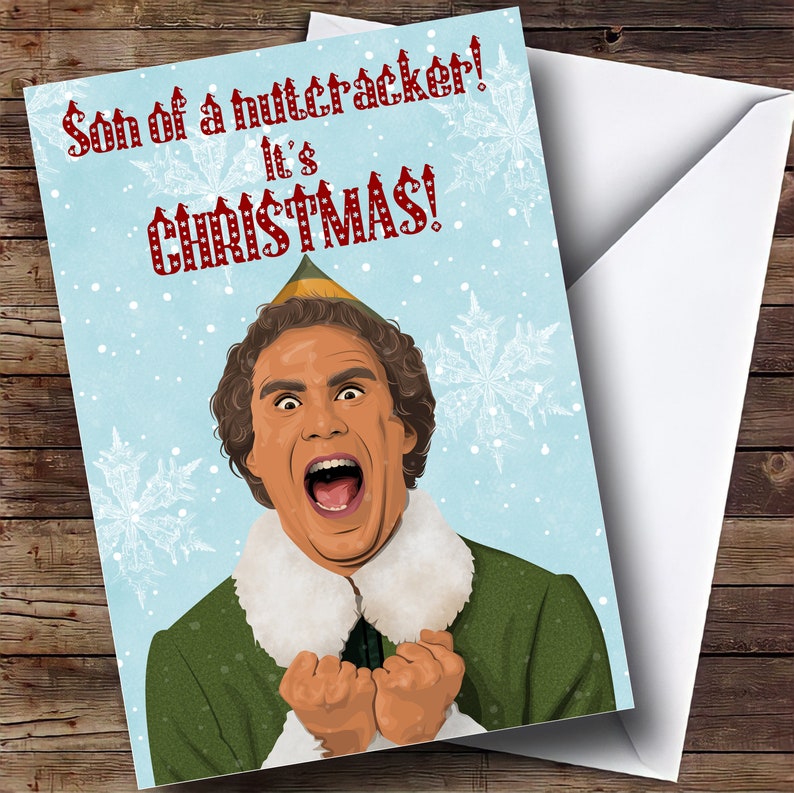 Buddy the Elf Christmas Card - Etsy