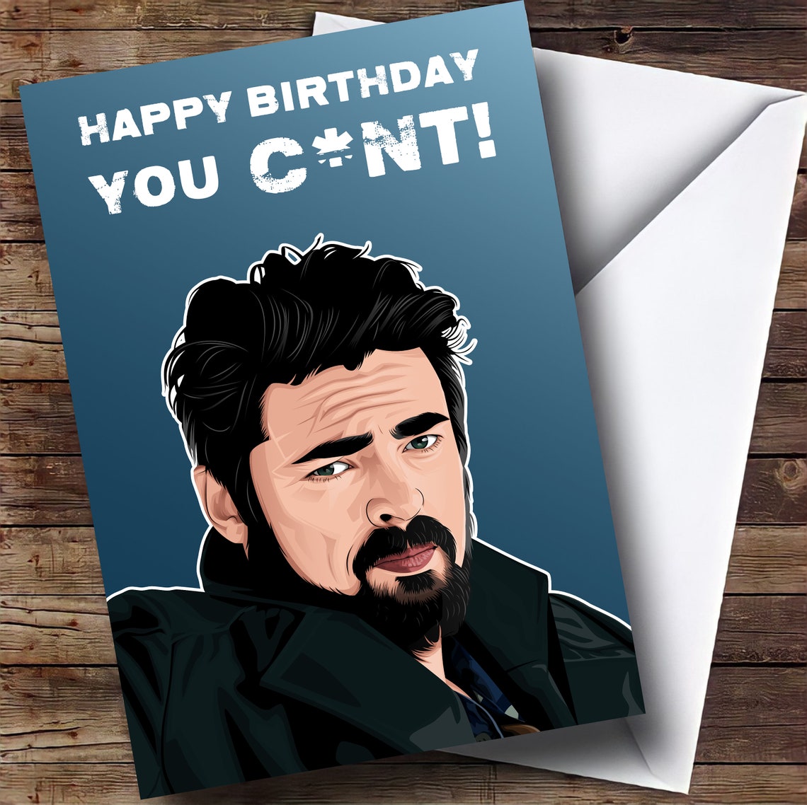 A5 Billy Butcher Birthday Card - Etsy