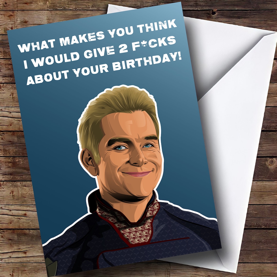 A5 Homelander Birthday Card - Etsy