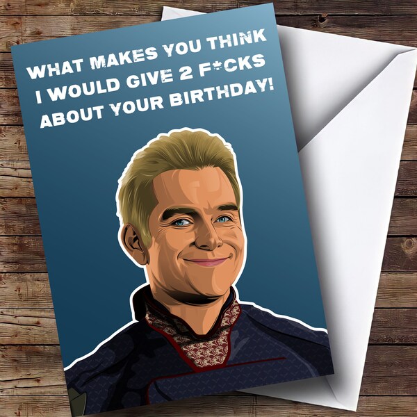 Homelander Birthday Card Etsy Uk