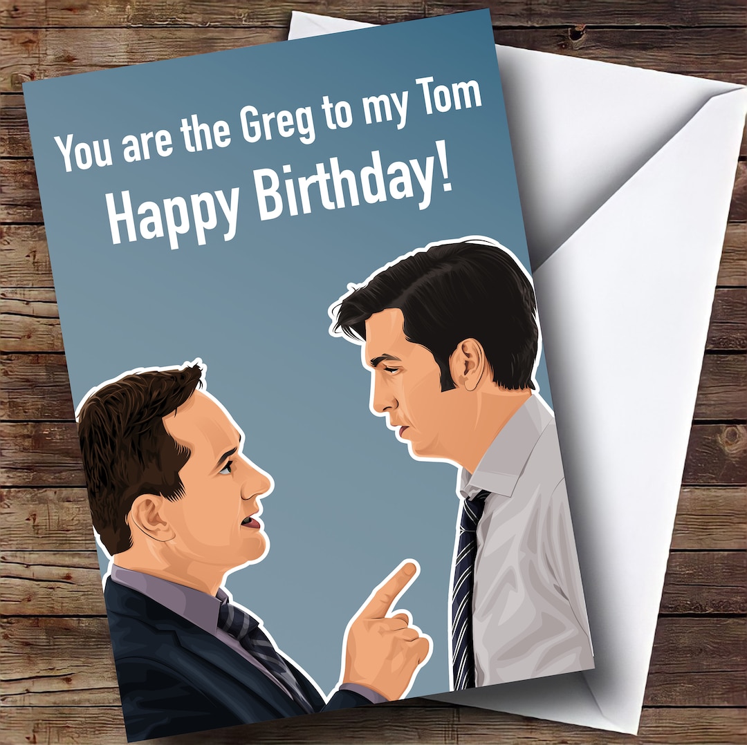 A5 Tom and Greg Birthday Card - Etsy