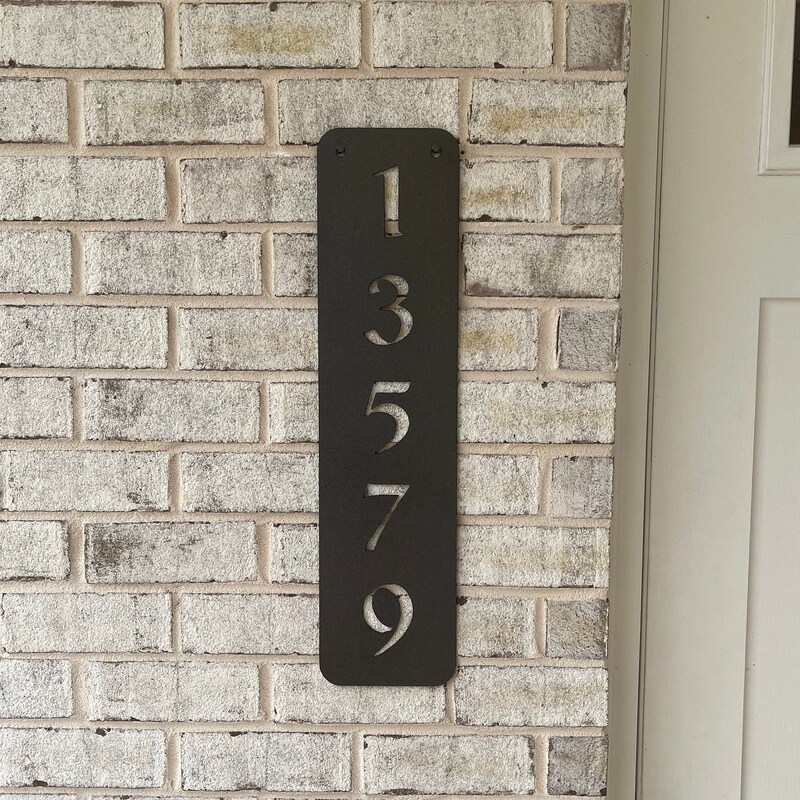 Steel Address Sign - Etsy