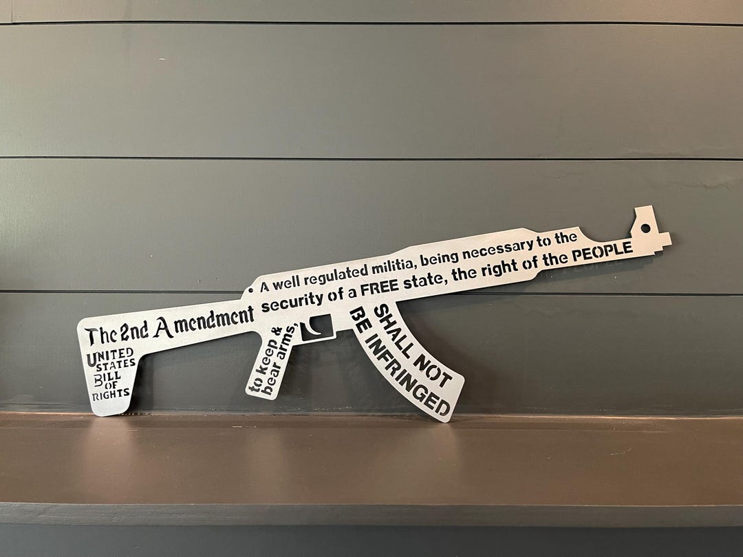 2nd Amendment AK47 Wall Art - Etsy