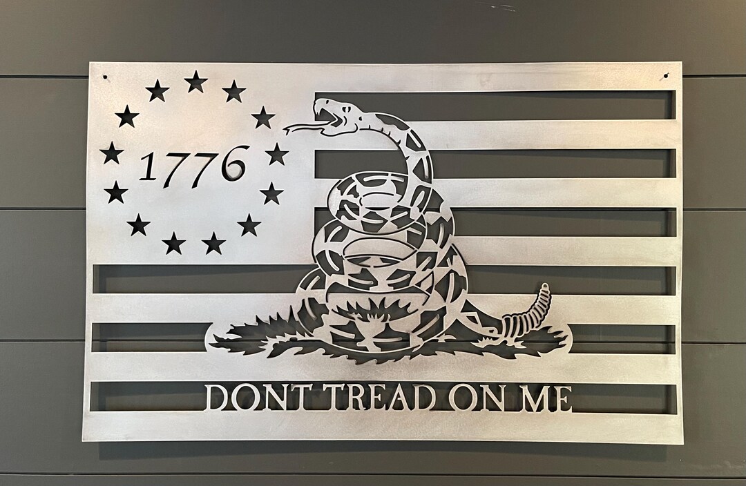 24x15 Don't Tread on Me, Steel Snake Flags - Etsy