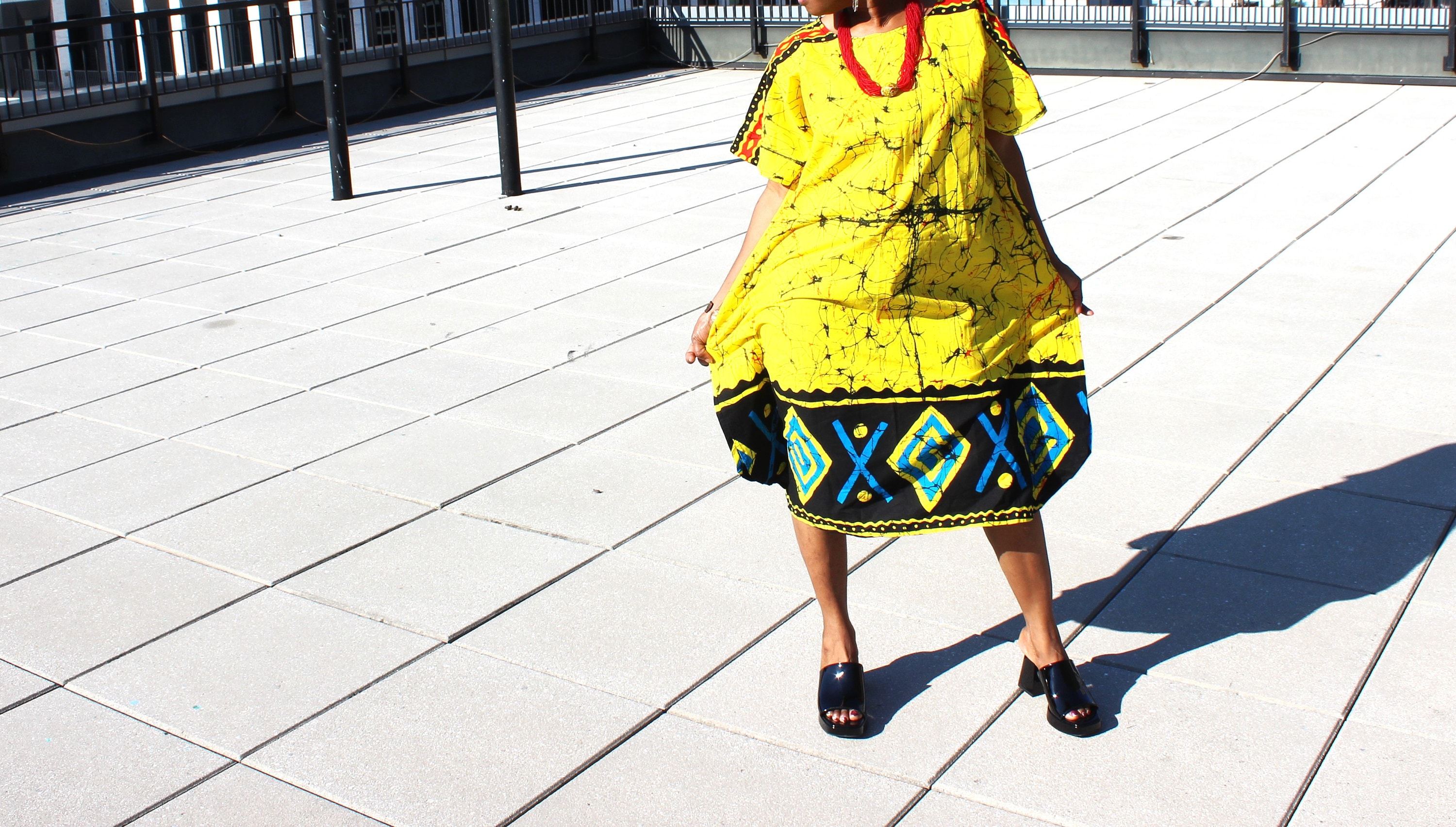 Lormy African Kaftan Dress, Lormy Ankara Kaftan Dress, African Midi ...