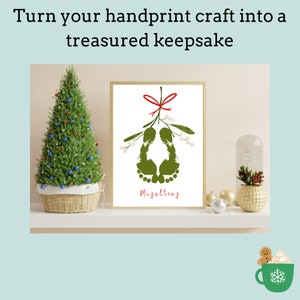 Christmas Crafts, Footprint Art, Kids Footprint Art, Christmas Gift ...